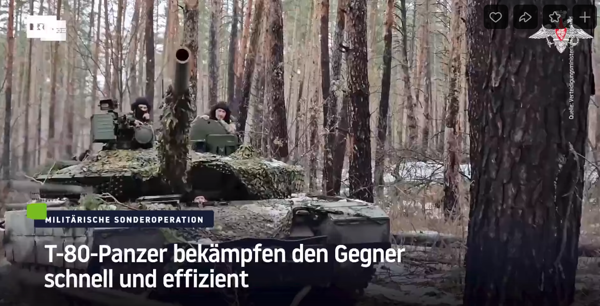 T-80-Panzer bekämpfen den Gegner schnell und effizient | auf loobloo.tv