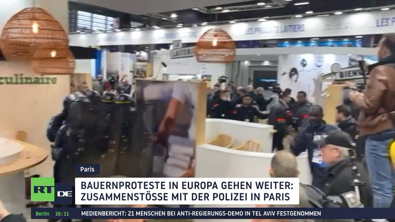 Bauernproteste in Paris: Zusammenstöße mit Polizei auf ...