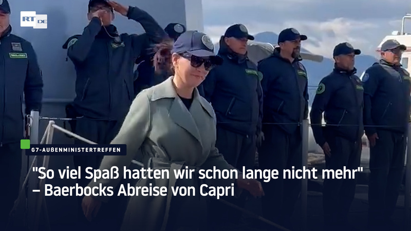 "So viel Spaß hatten wir schon lange nicht mehr" – Baerbocks Abreise von Capri | auf loobloo.tv