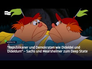 "Republikaner und Demokraten wie Dideldei und Dideldum" – Sachs und ...