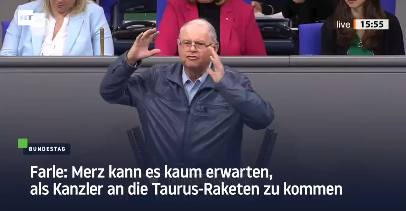 Farle: Merz kann es kaum erwarten, als Kanzler an die Taurus-Raketen zu ...