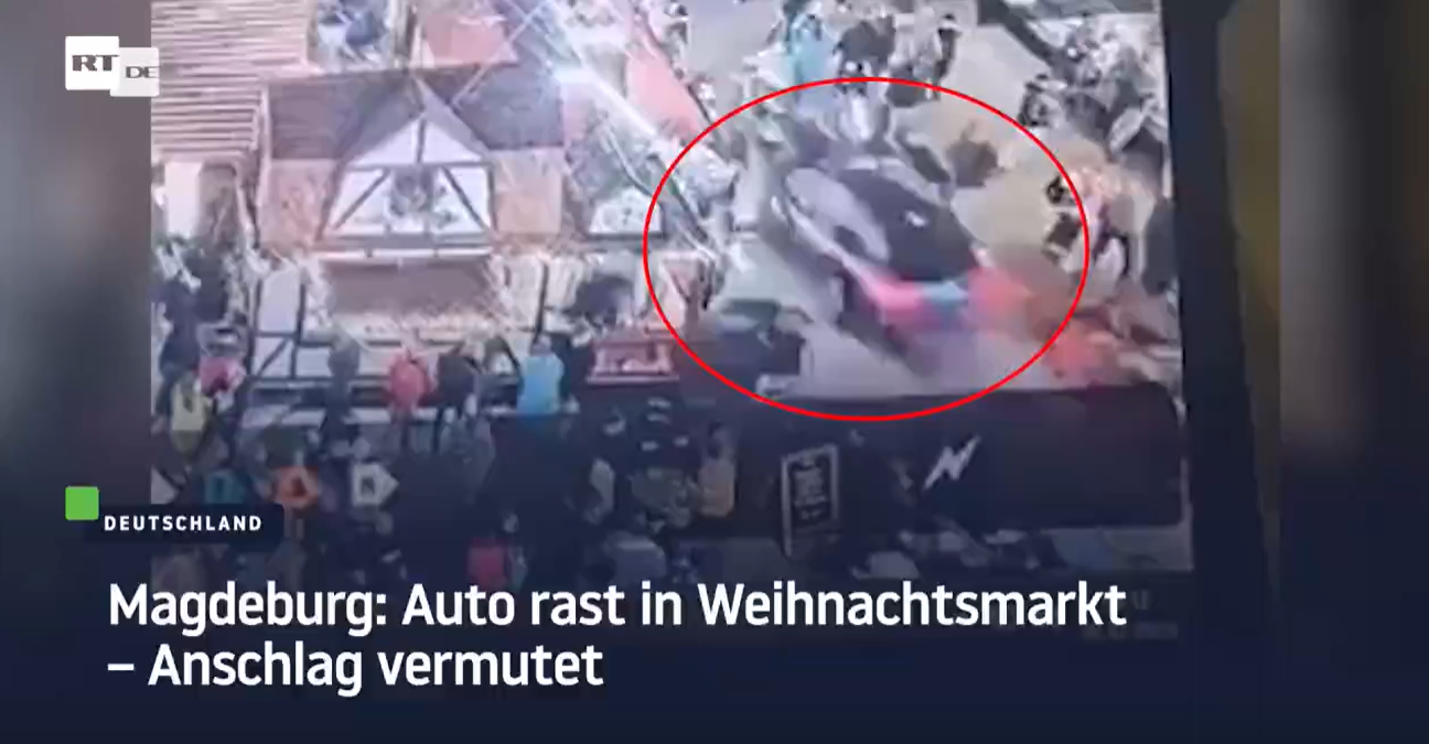 Magdeburg: Auto rast in Weihnachtsmarkt – Anschlag vermutet | auf loobloo.tv